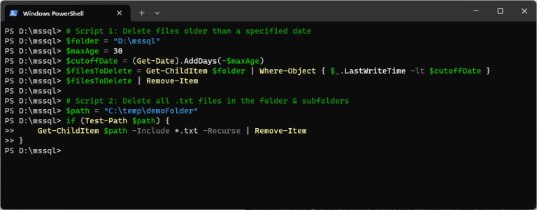 PowerShell Script: Deleting Files Older Than a Specific Date - DBASco PowerShell Script: Deleting Files Older Than a Specific Date - DBASco