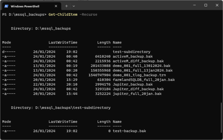 PowerShell: Get-ChildItem, a Comprehensive Guide - DBASco