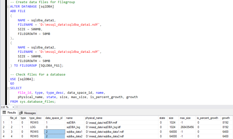 Adding A Filegroup In Sql Server Dbasco 4852