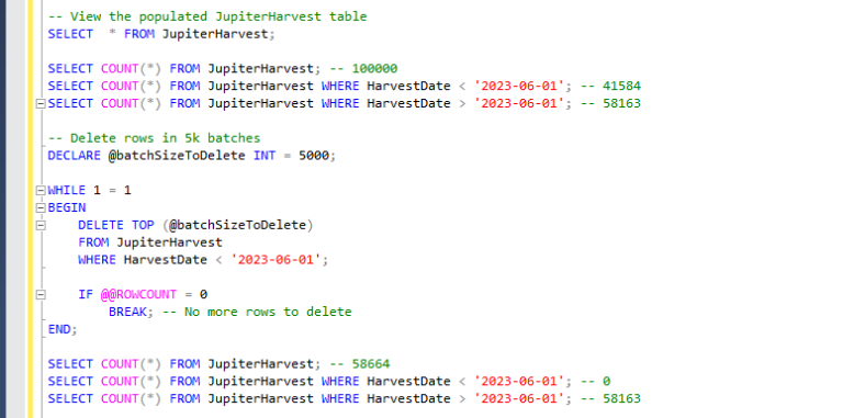 SQL Server: Deleting Rows in Batches - DBASco SQL Server: Deleting Rows in Batches - DBASco