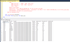 SQL Server Script: Get Database Sizes and Free Space - DBASco
