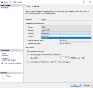 Adding a Filegroup in SQL Server - DBASco