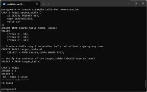 Why Use WHERE 1=2 in SQL - DBASco