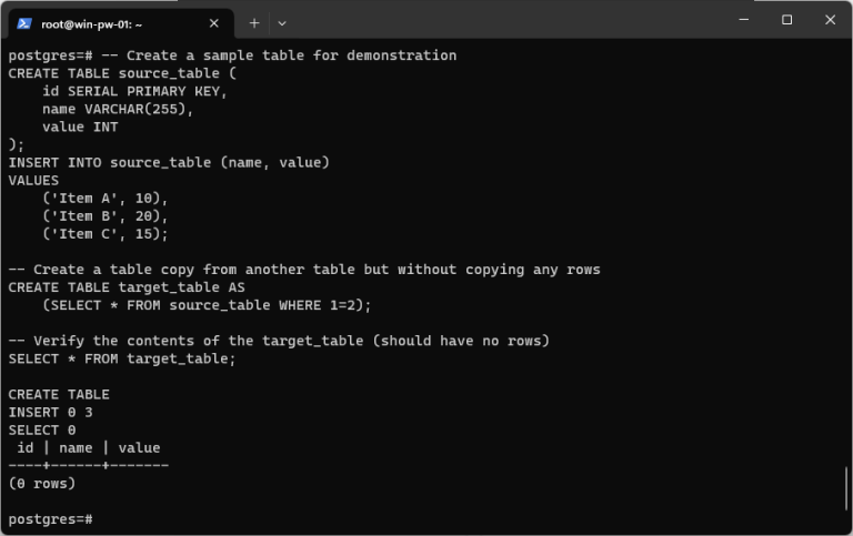 Why Use WHERE 1=2 in SQL - DBASco