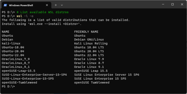 Windows Subsystem For Linux Wsl Dbasco