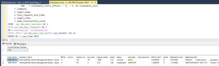 Quick Performance Troubleshooting Script for SQL Server - DBASco Quick Performance Troubleshooting Script for SQL Server - DBASco