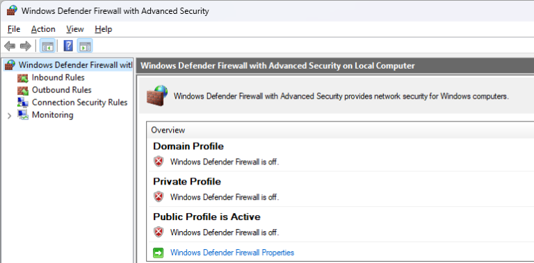 Checking Windows Firewall Status Using Powershell Dbasco